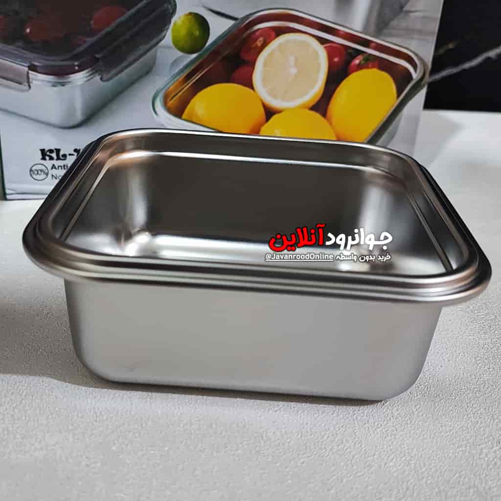 ظرف غذا استیل یونیک مربع 3 عددی KL-19194 - جوانرود آنلاین